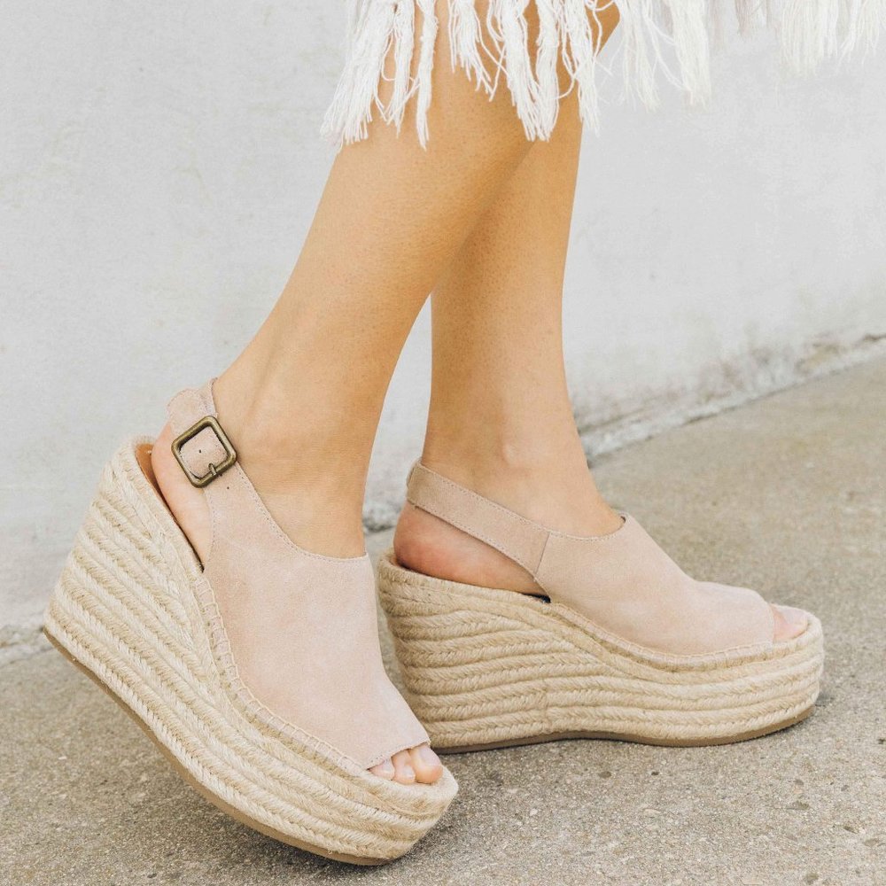 Soludos Sevilla Platform Wedge Espadrilles 8 - Gem